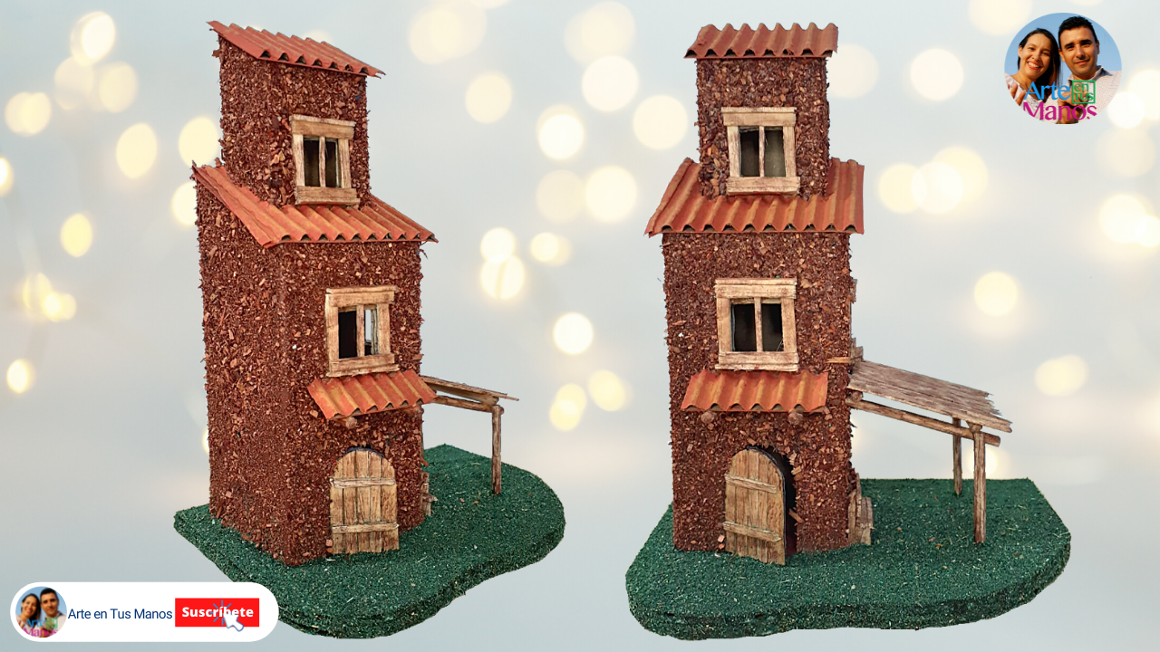 Casas para Pesebres, Belenes en Cartón - Arte en Tus Manos con Lili y Sam